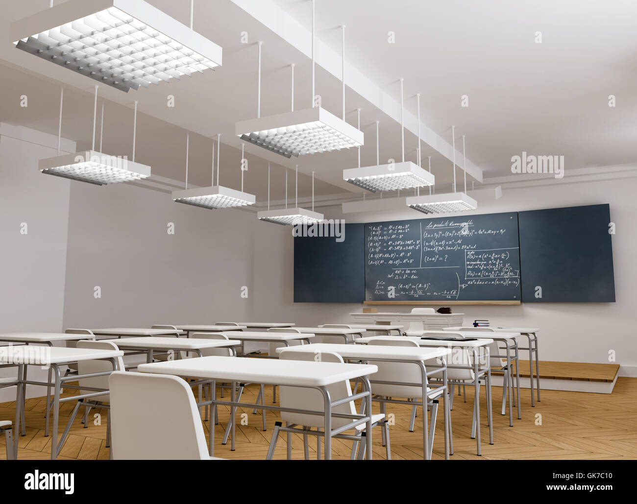 study seminar desk Stock Photo - Alamy