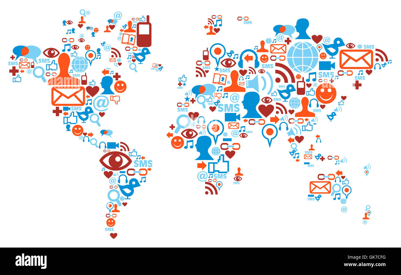 Blue map point symbol Cut Out Stock Images & Pictures - Alamy