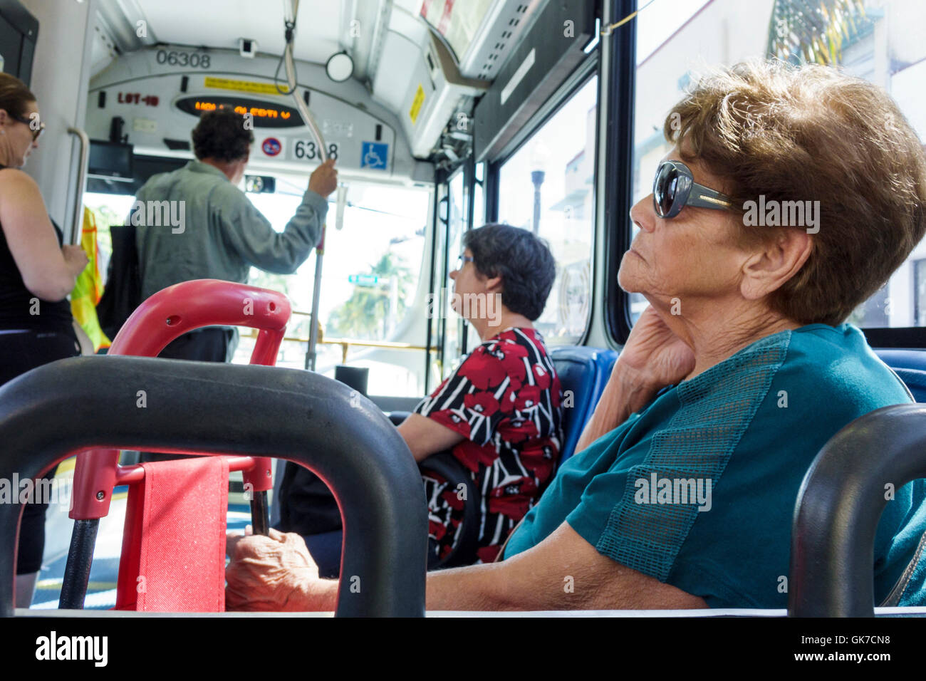 Miami Dade Metrobus Bus Public Transportation High Resolution Stock ...