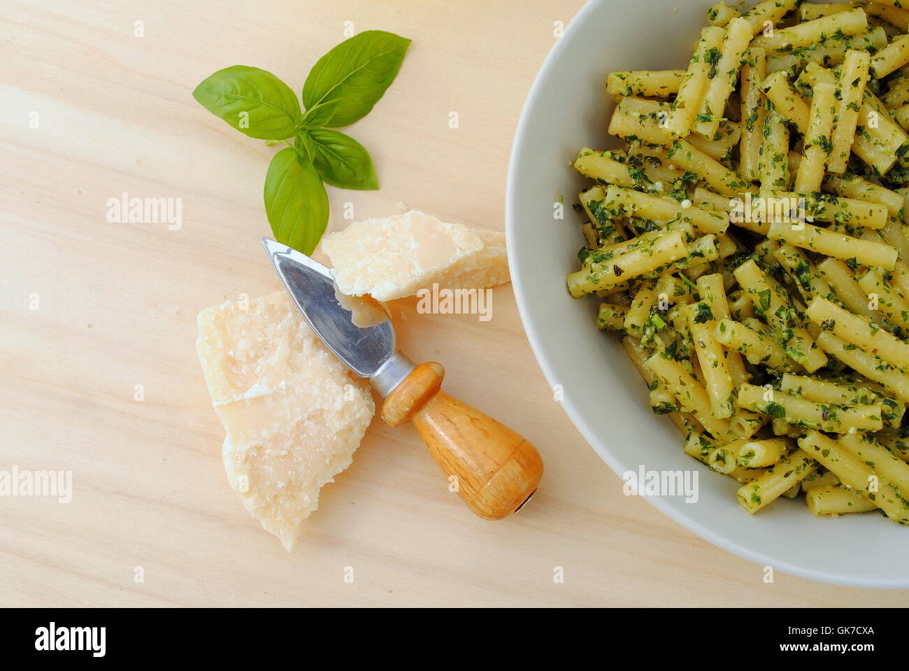 nuts cheese basil Stock Photo - Alamy