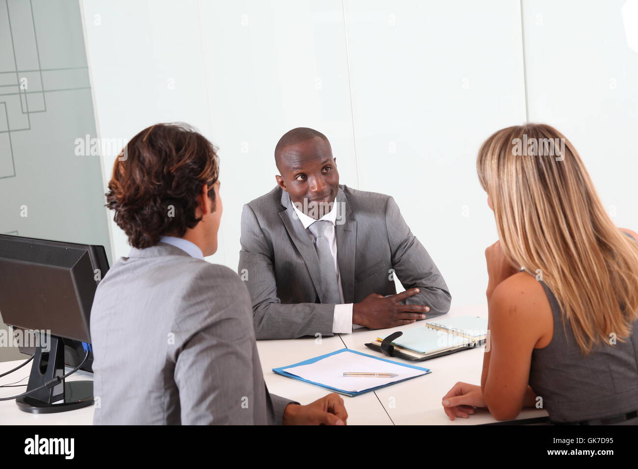 woman bank lending institution Stock Photo - Alamy
