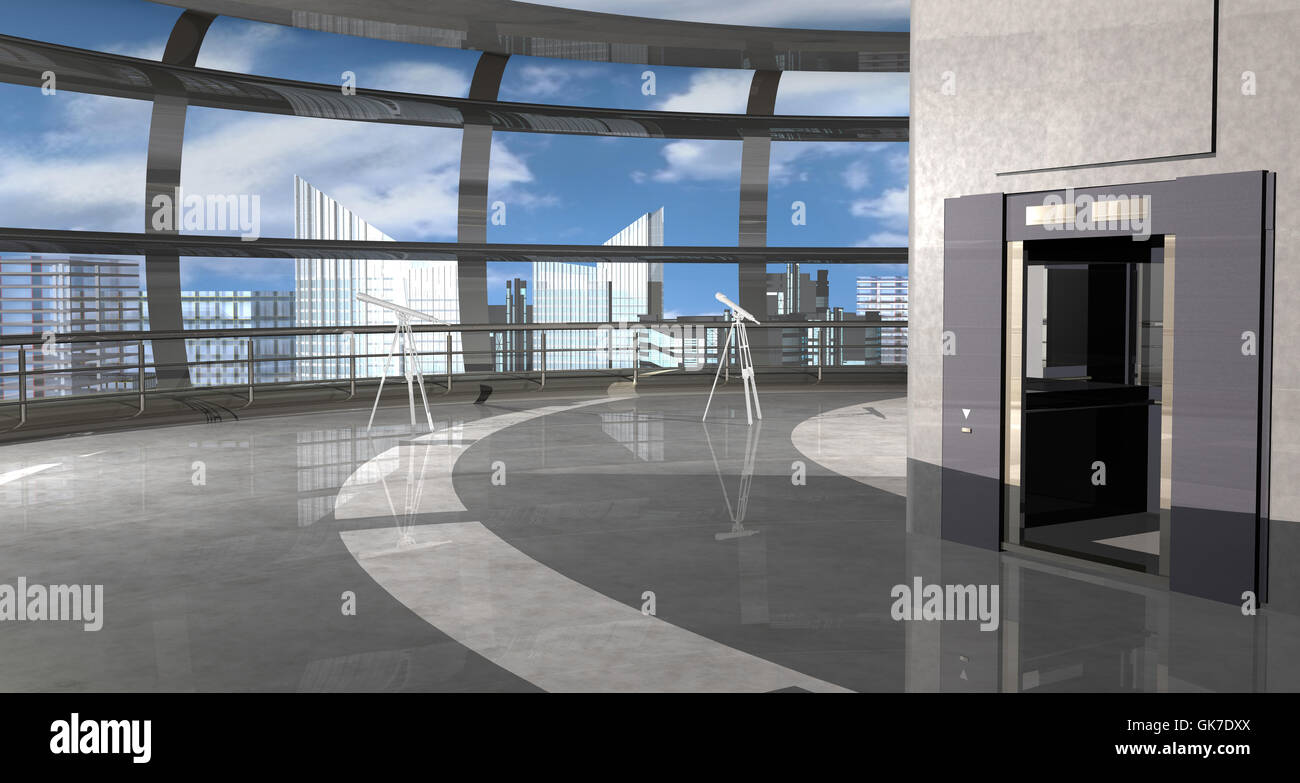 Elevator lift skyscraper hi-res stock photography and images - Alamy