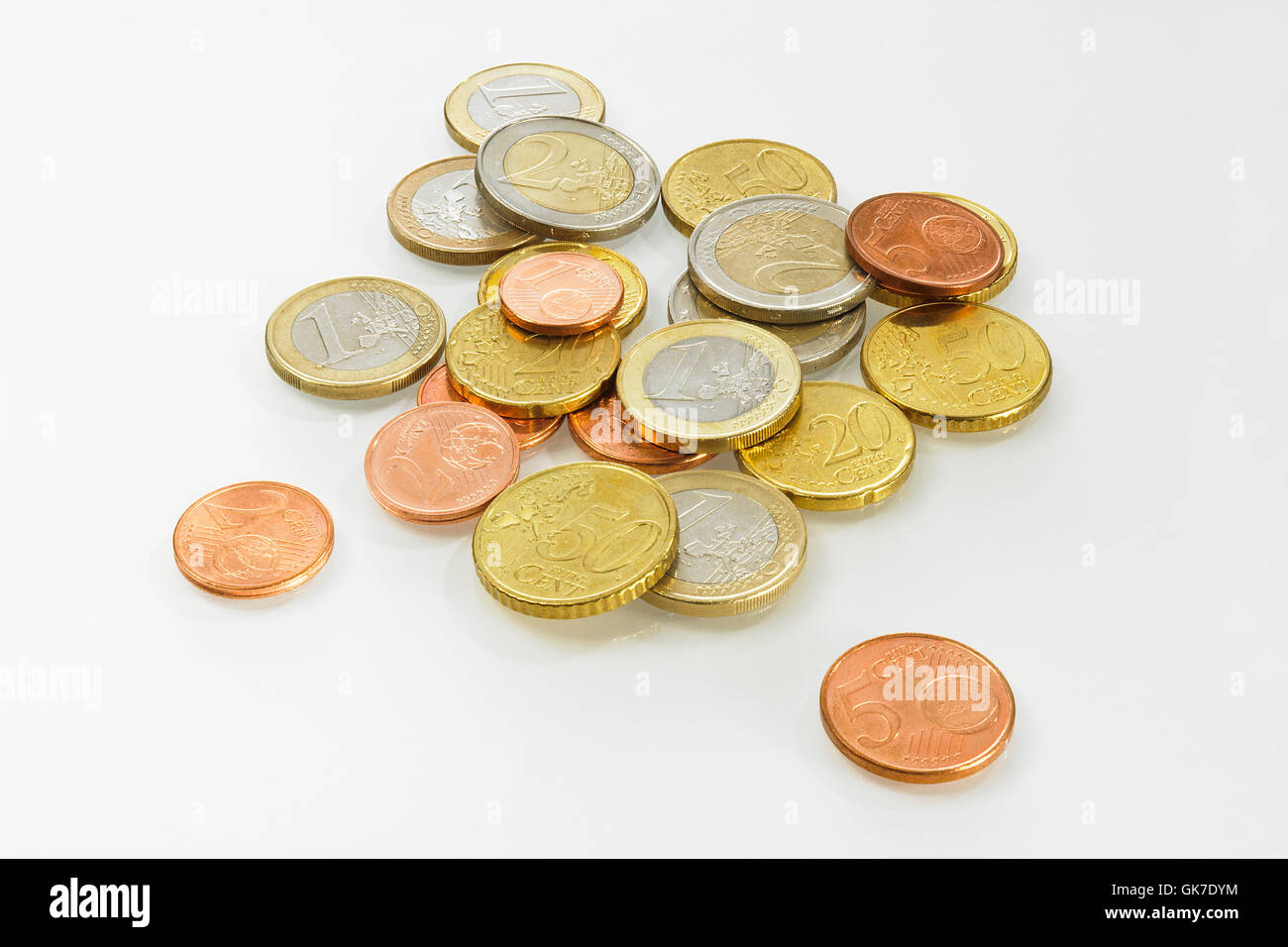 stack of euro coins Stock Photo - Alamy