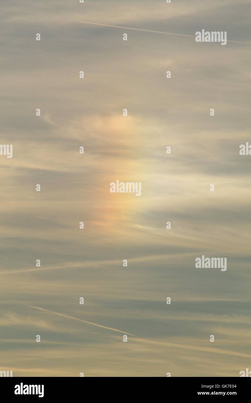 sun reflection in the clouds Stock Photo - Alamy