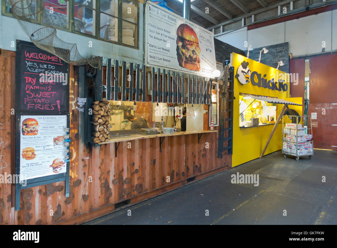 Surf and turf and Chick Ko stalls in the new street food eatery on ...