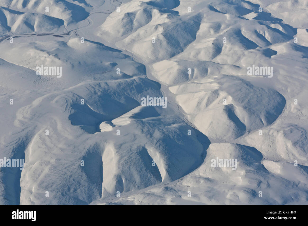 Overhead snowy Siberia Stock Photo - Alamy