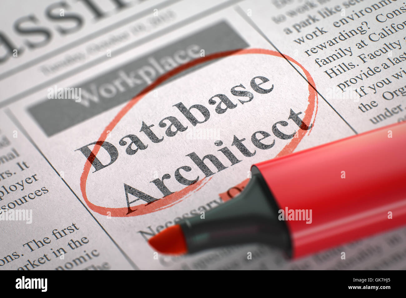 Database Architect Join Our Team Stock Photo - Alamy