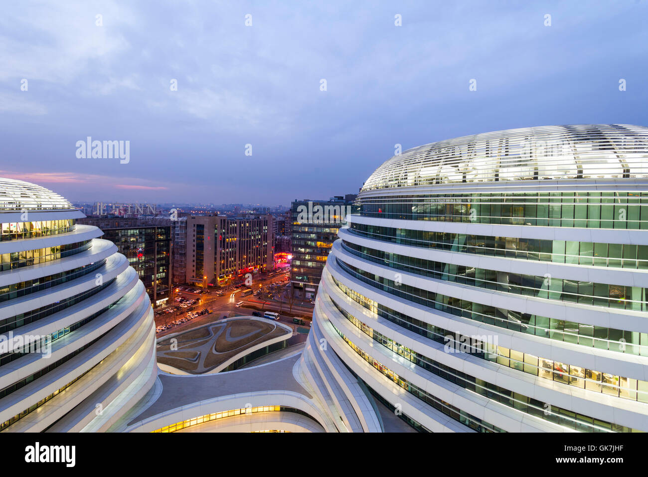 Beijing Galaxy soho Stock Photo - Alamy