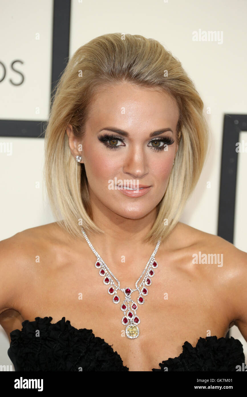 58th Annual GRAMMY Awards - Arrivals Featuring: Carrie Underwood Where ...