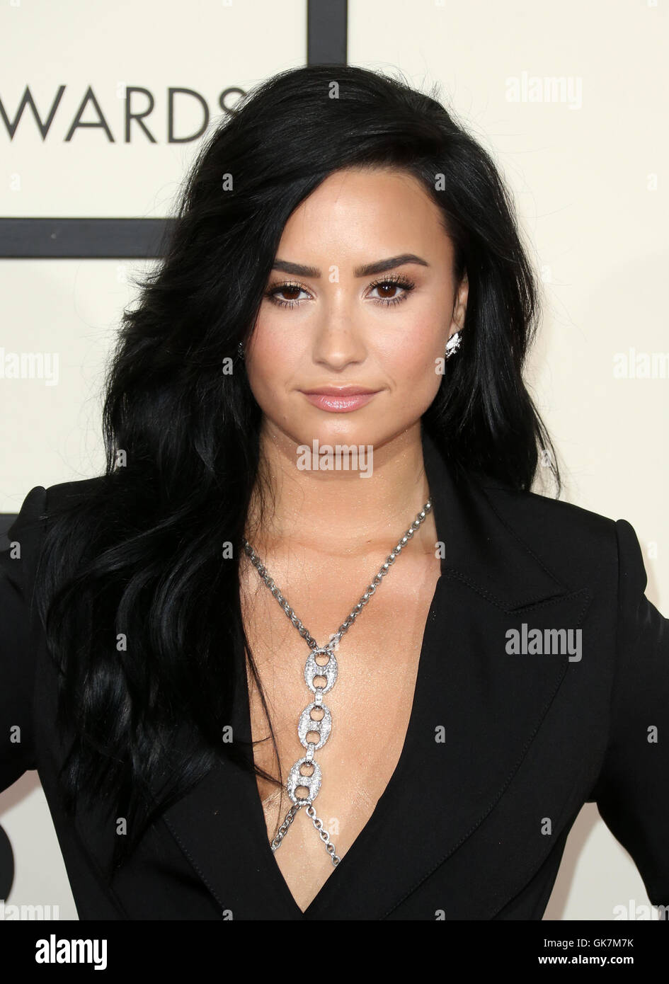 58th Annual GRAMMY Awards - Arrivals Featuring: Demi Lovato Where: Los ...