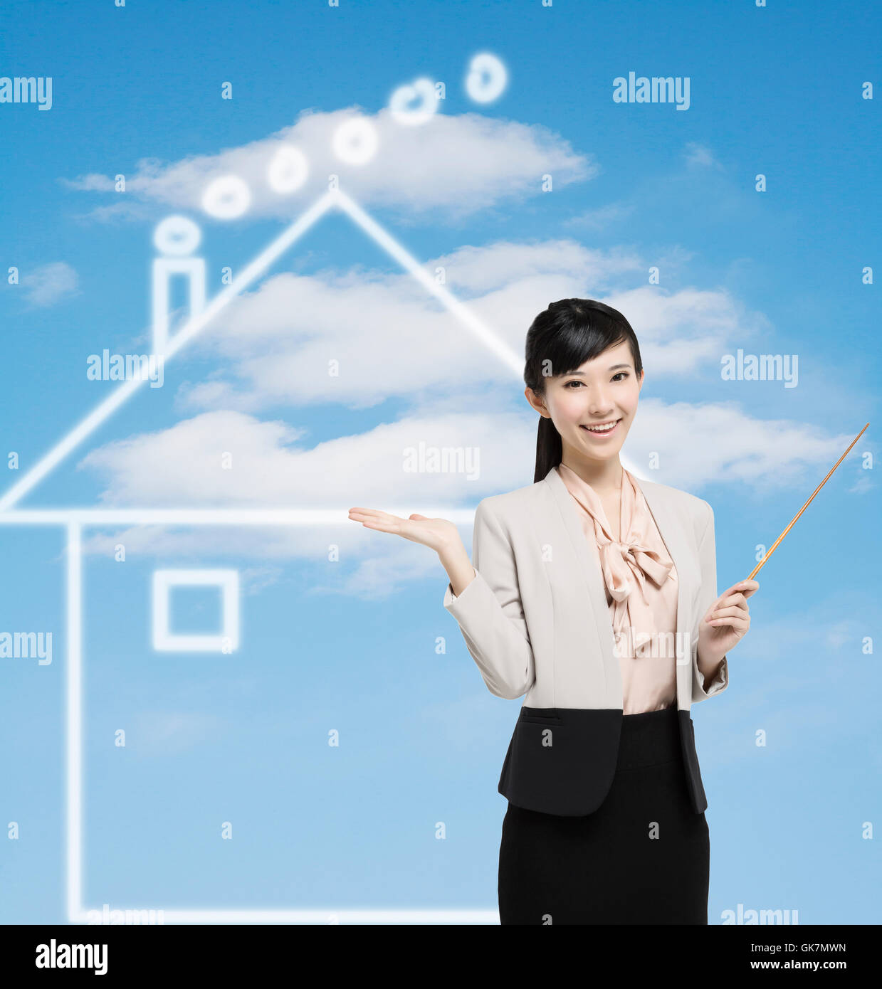 Young female teacher lectures Stock Photo - Alamy