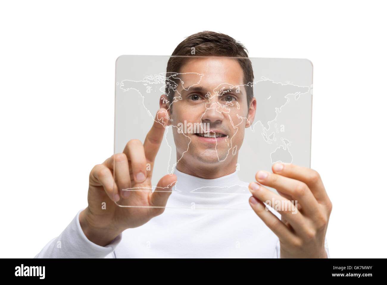 The researchers used high-tech tablet Stock Photo - Alamy