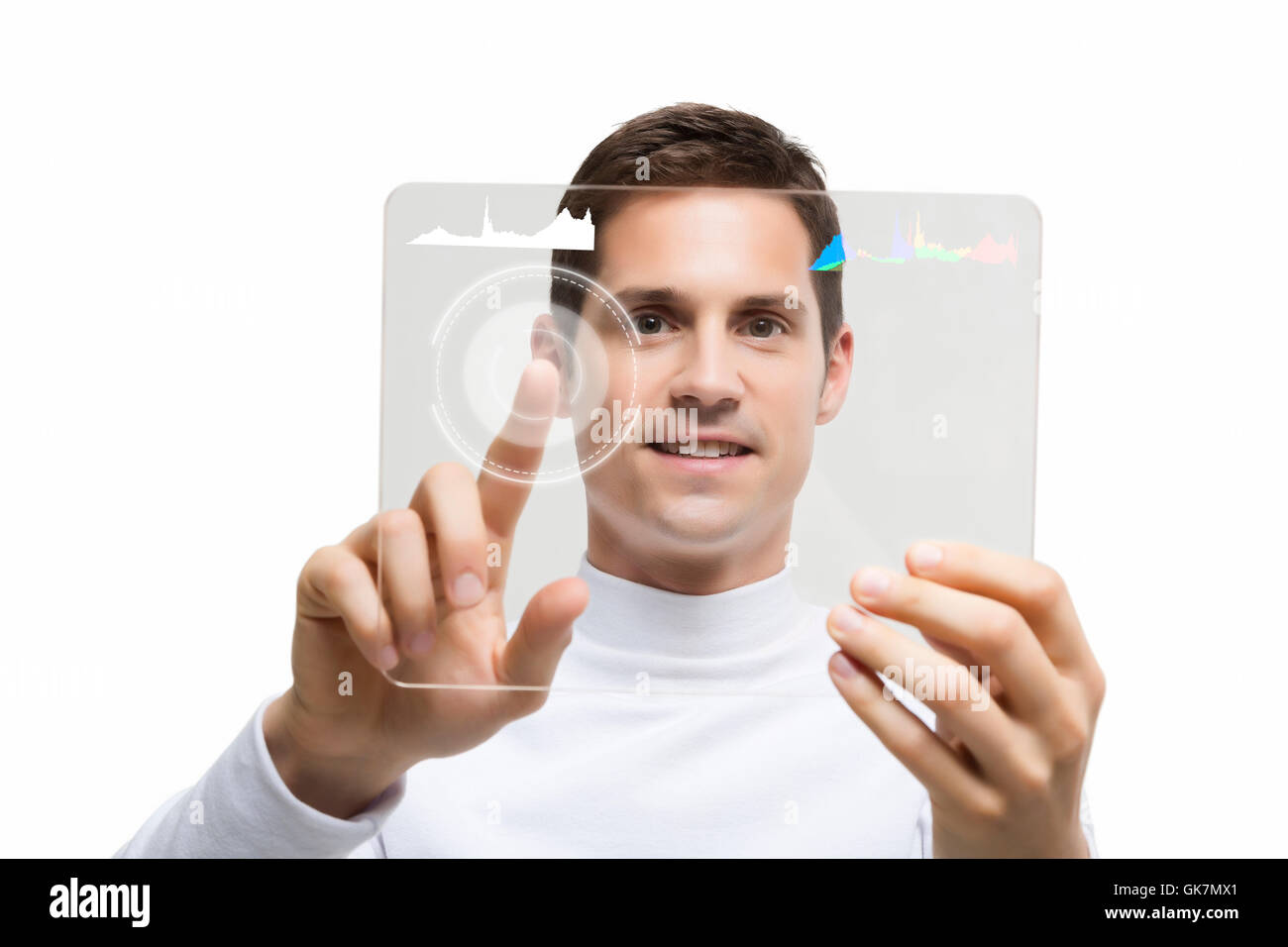 The researchers used high-tech tablet Stock Photo - Alamy