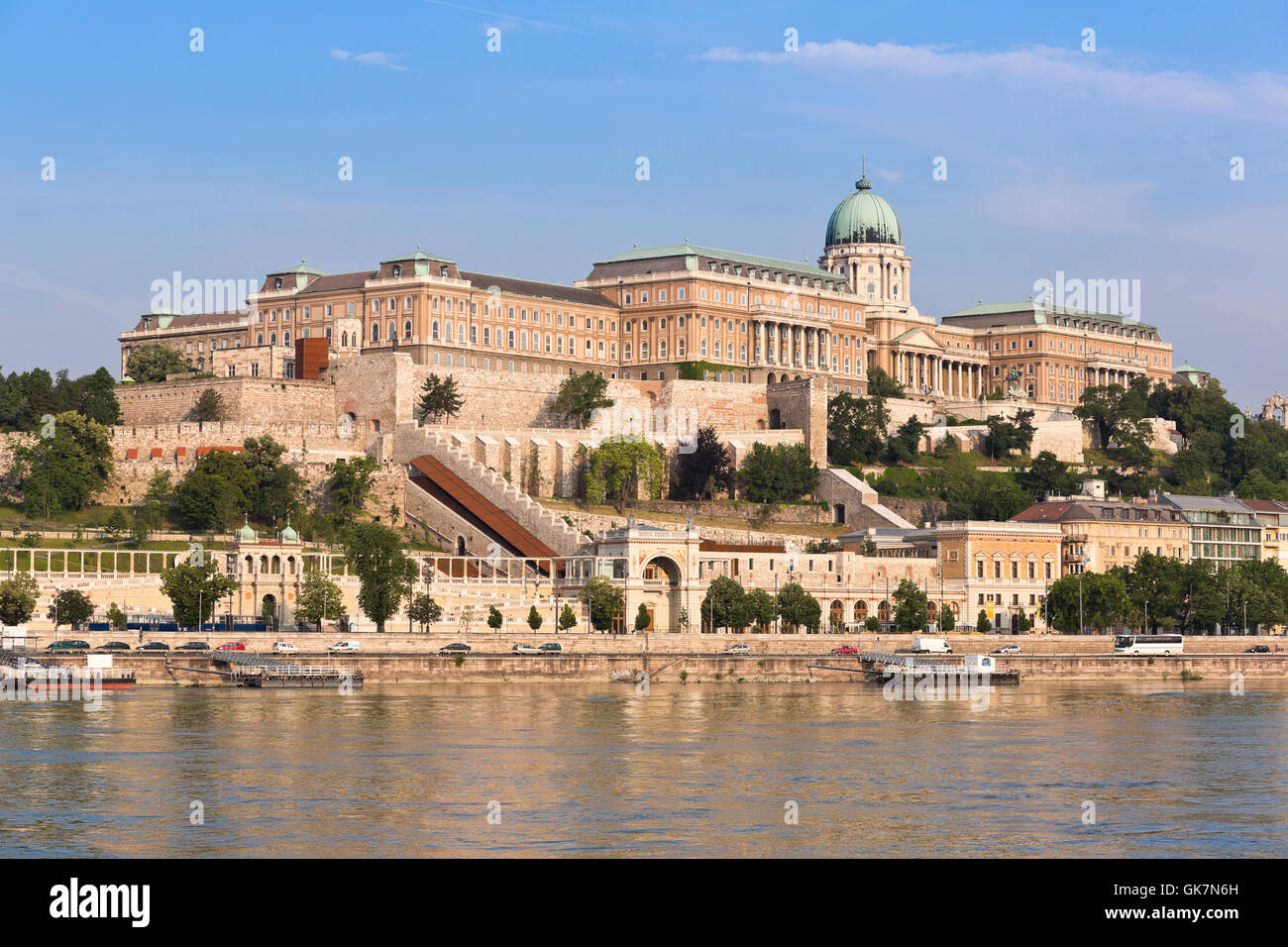 Budapest historic Royal Palace, the beautiful scenery Hungary Stock ...