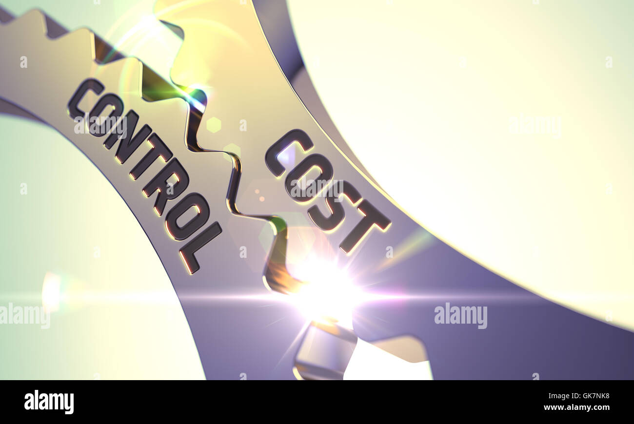 Cost Control Concept. Golden Metallic Cog Gears Stock Photo - Alamy Cost Control Concept. Golden Metallic Cog Gears Stock Photo - Alamy