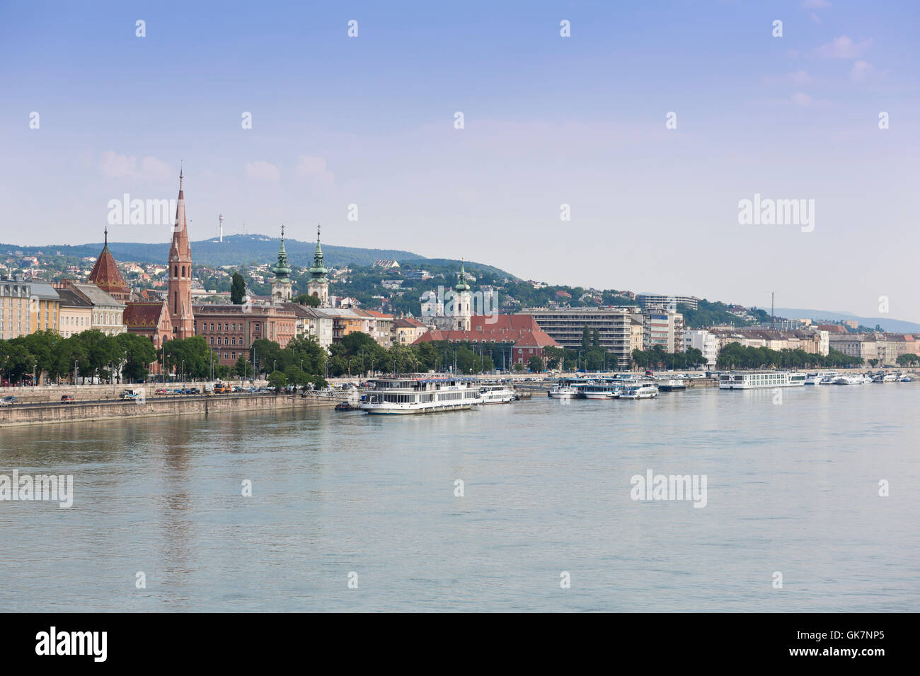 Budapest historic Royal Palace, the beautiful scenery Hungary Stock ...
