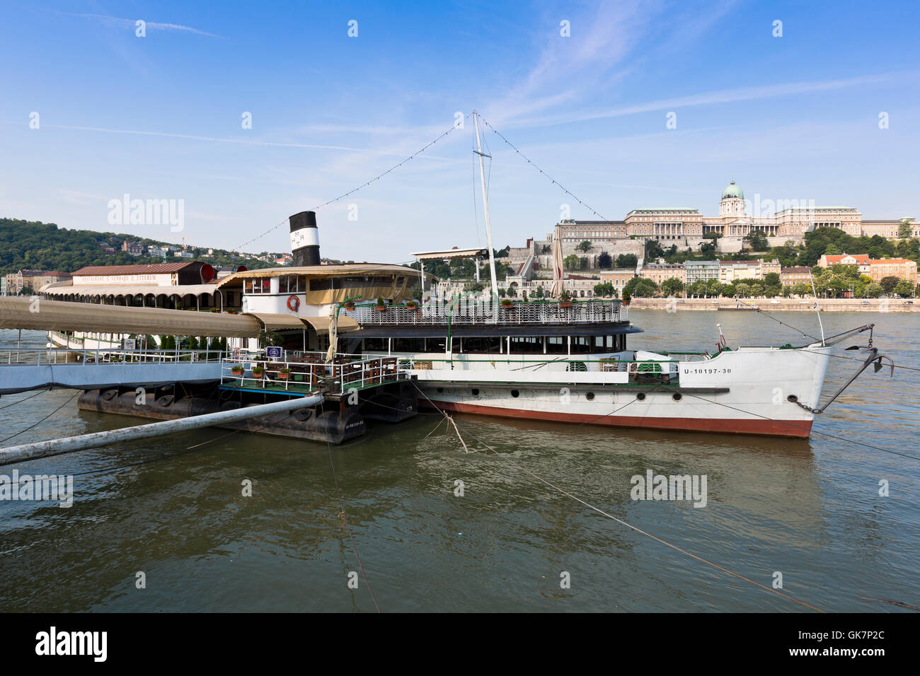 Boats on the Danube in Budapest Stock Photo - Alamy