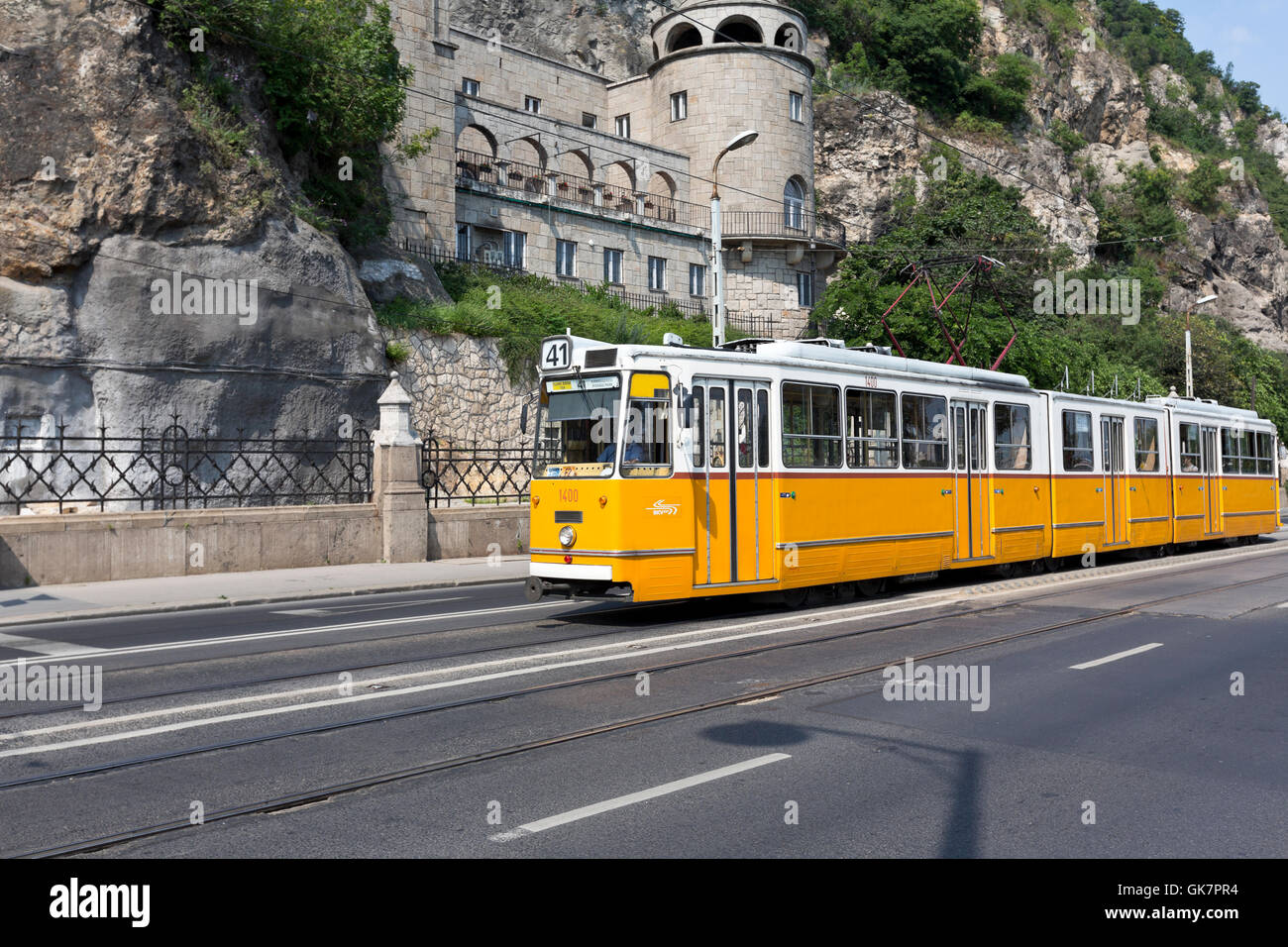 Electric bus in Budapest, Hungary Stock Photo - Alamy