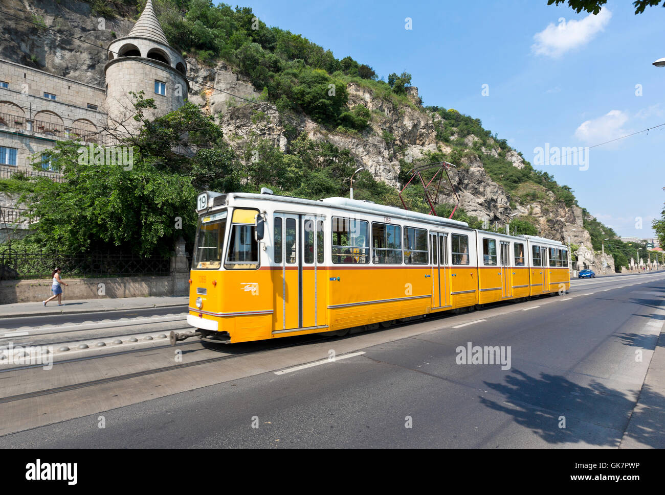Electric bus in Budapest, Hungary Stock Photo - Alamy