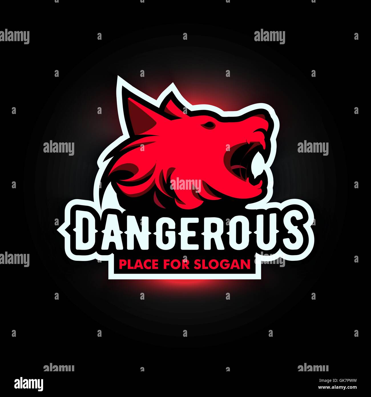 Angry dog barking side view hi-res stock photography and images - Alamy