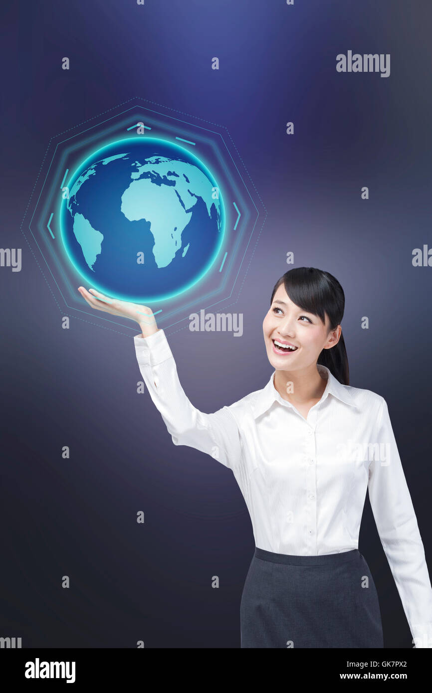 Young business woman Stock Photo - Alamy
