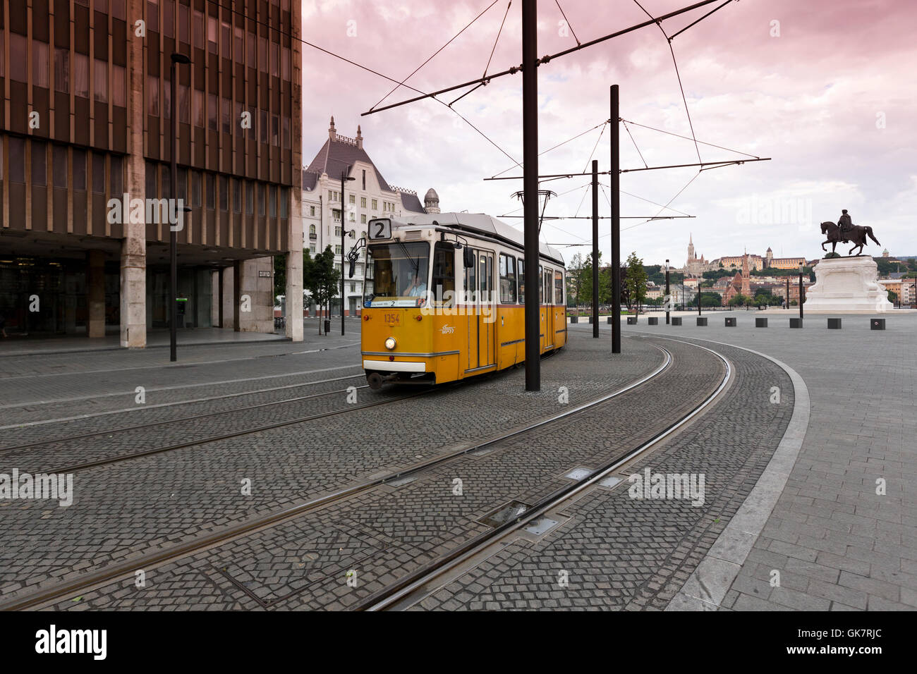 Electric bus in Budapest, Hungary Stock Photo - Alamy