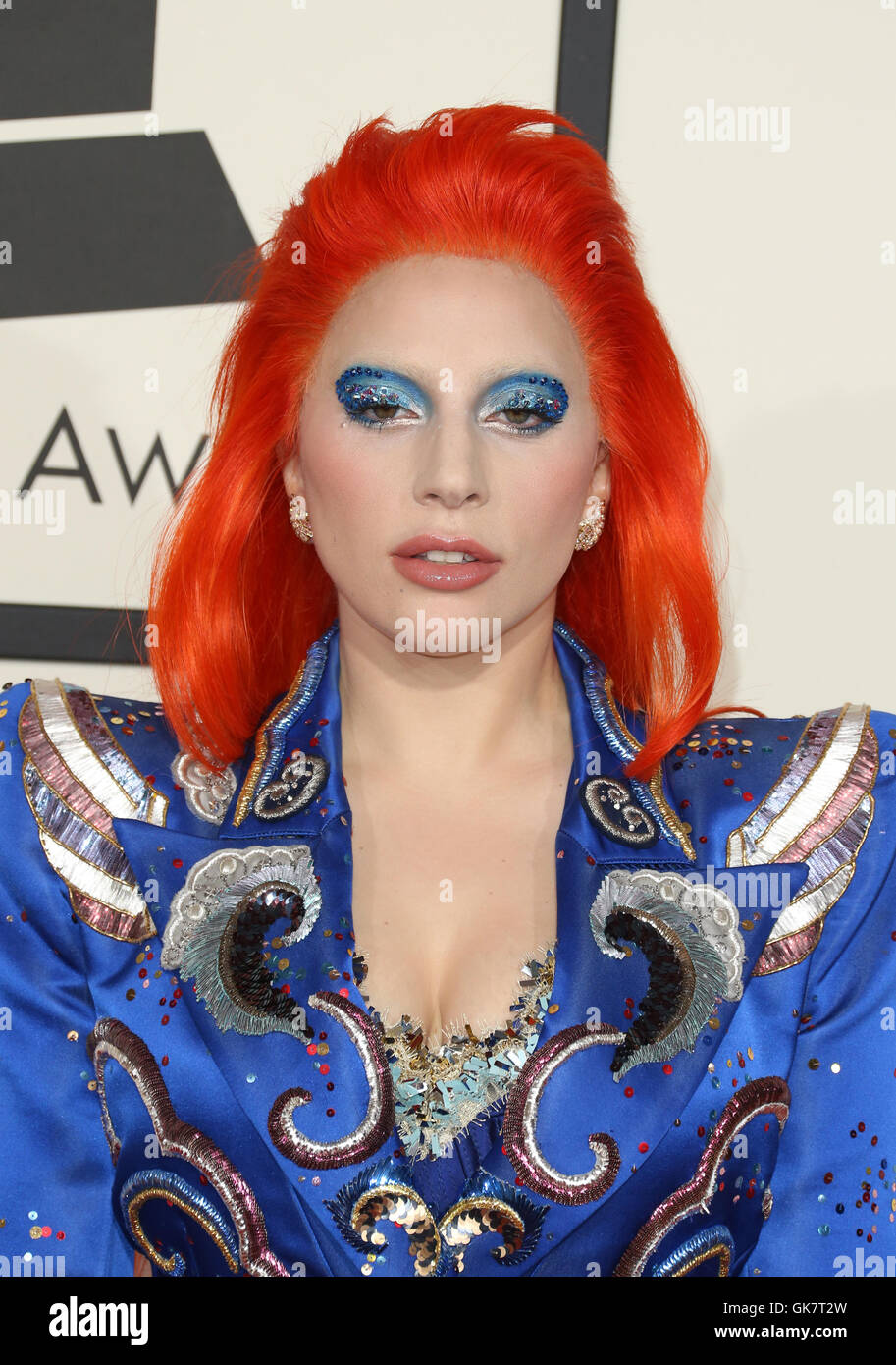 58th Annual GRAMMY Awards - Arrivals Featuring: Lady Gaga Where: Los ...