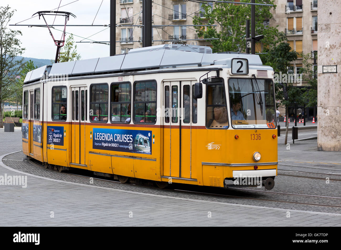 Electric bus in Budapest, Hungary Stock Photo - Alamy