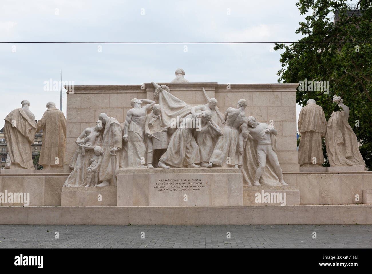 Statue in Budapest, Hungary Stock Photo - Alamy