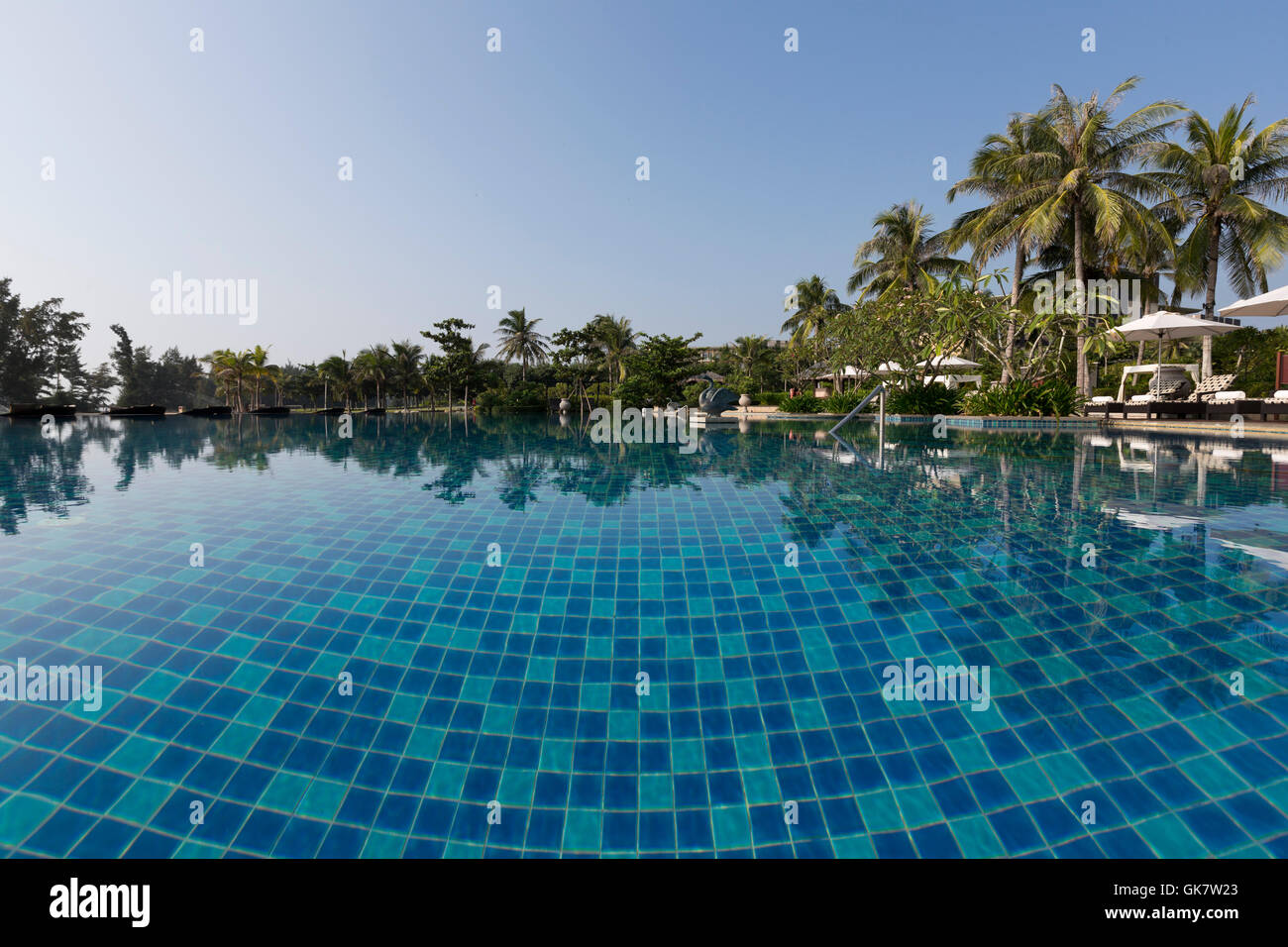 Luxury hotel pool Stock Photo - Alamy