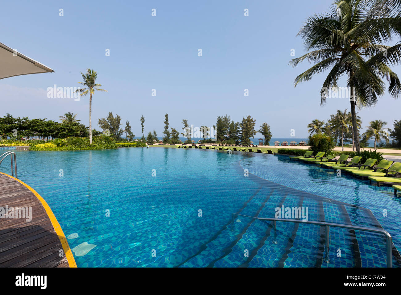 Luxury hotel pool Stock Photo - Alamy