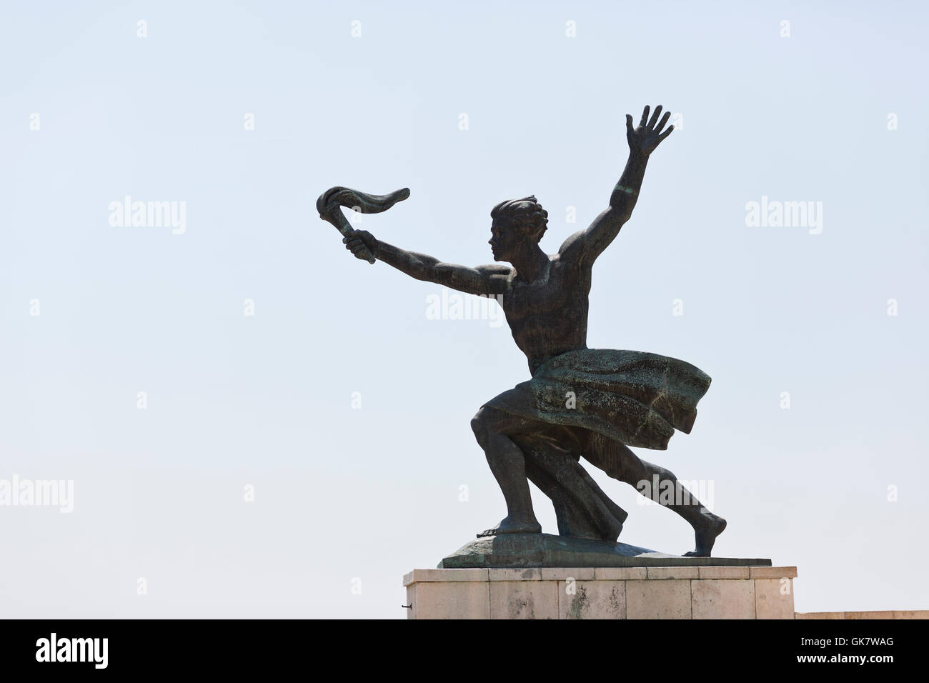 Statue in Budapest, hongria street Stock Photo - Alamy