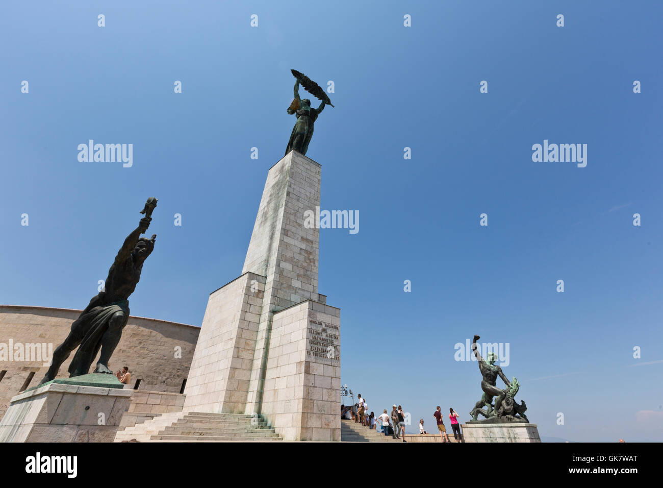 Statue in Budapest, hongria street Stock Photo - Alamy