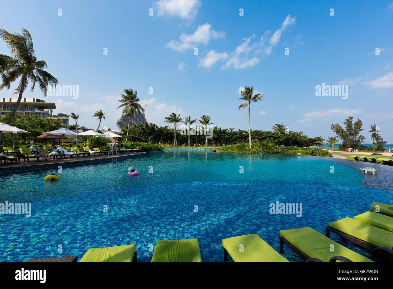 Luxury hotel pool Stock Photo - Alamy