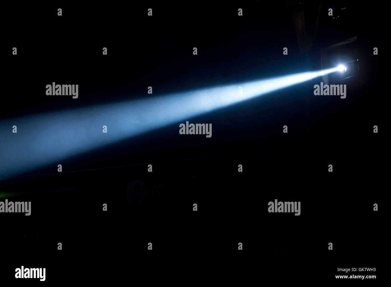 Blue stage lighting, light show concert Stock Photo - Alamy