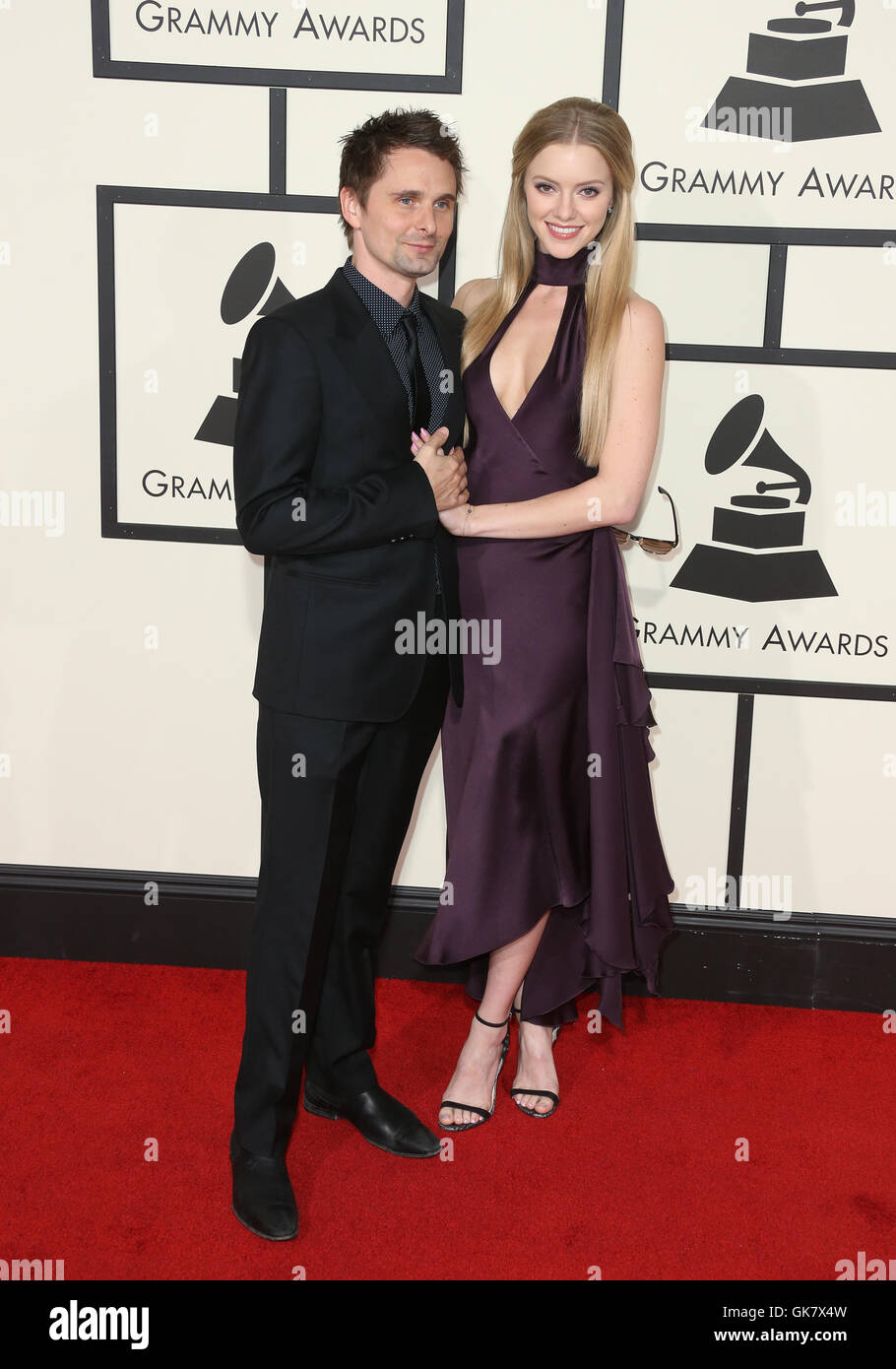 58th Annual GRAMMY Awards - Arrivals Featuring: Matthew Bellamy, Elle ...