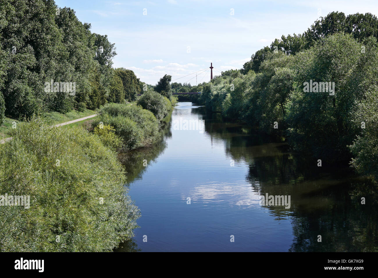 river Leine at Hannover Germany Stock Photo - Alamy