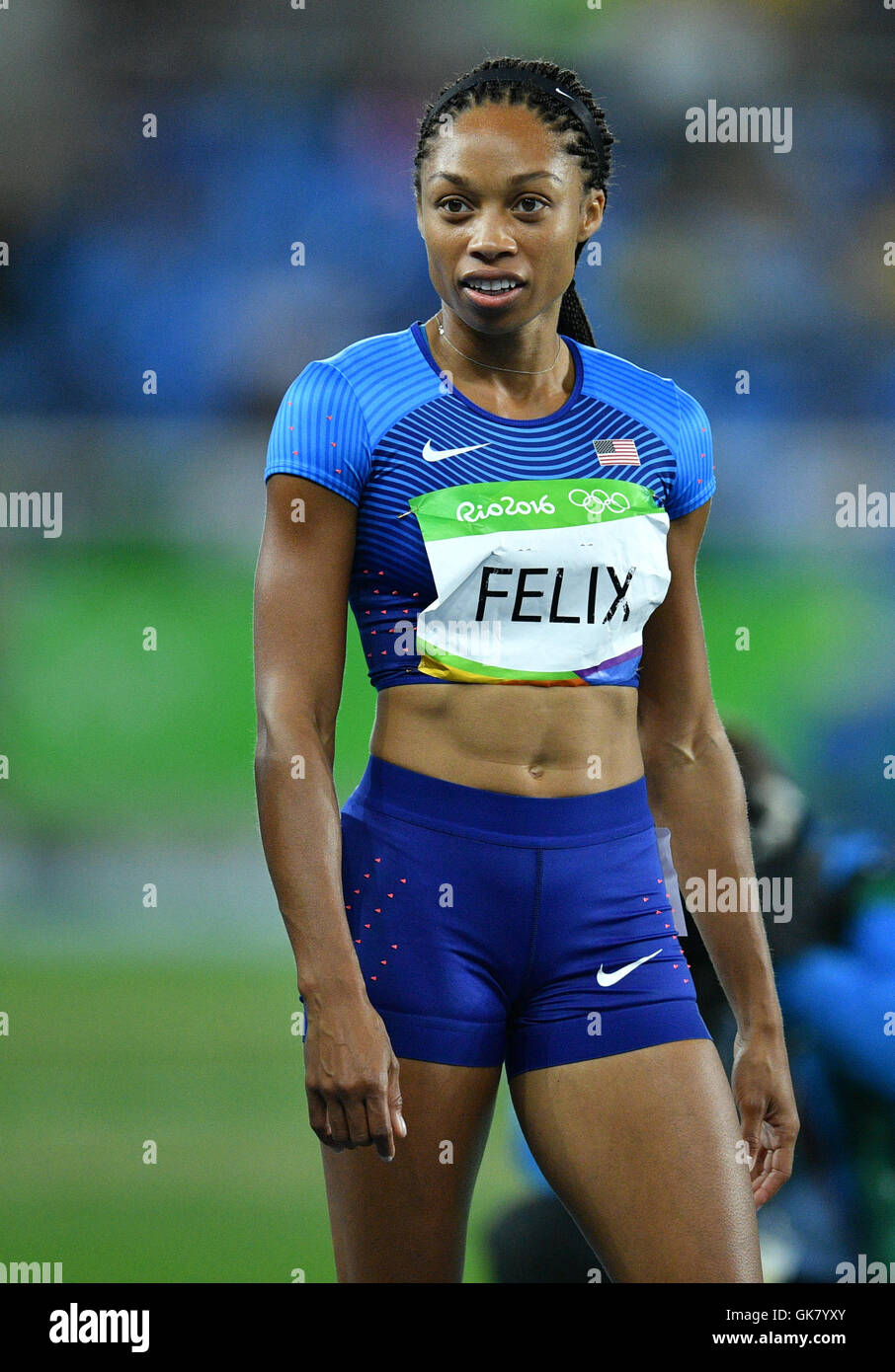 Allyson felix rio hi-res stock photography and images - Alamy