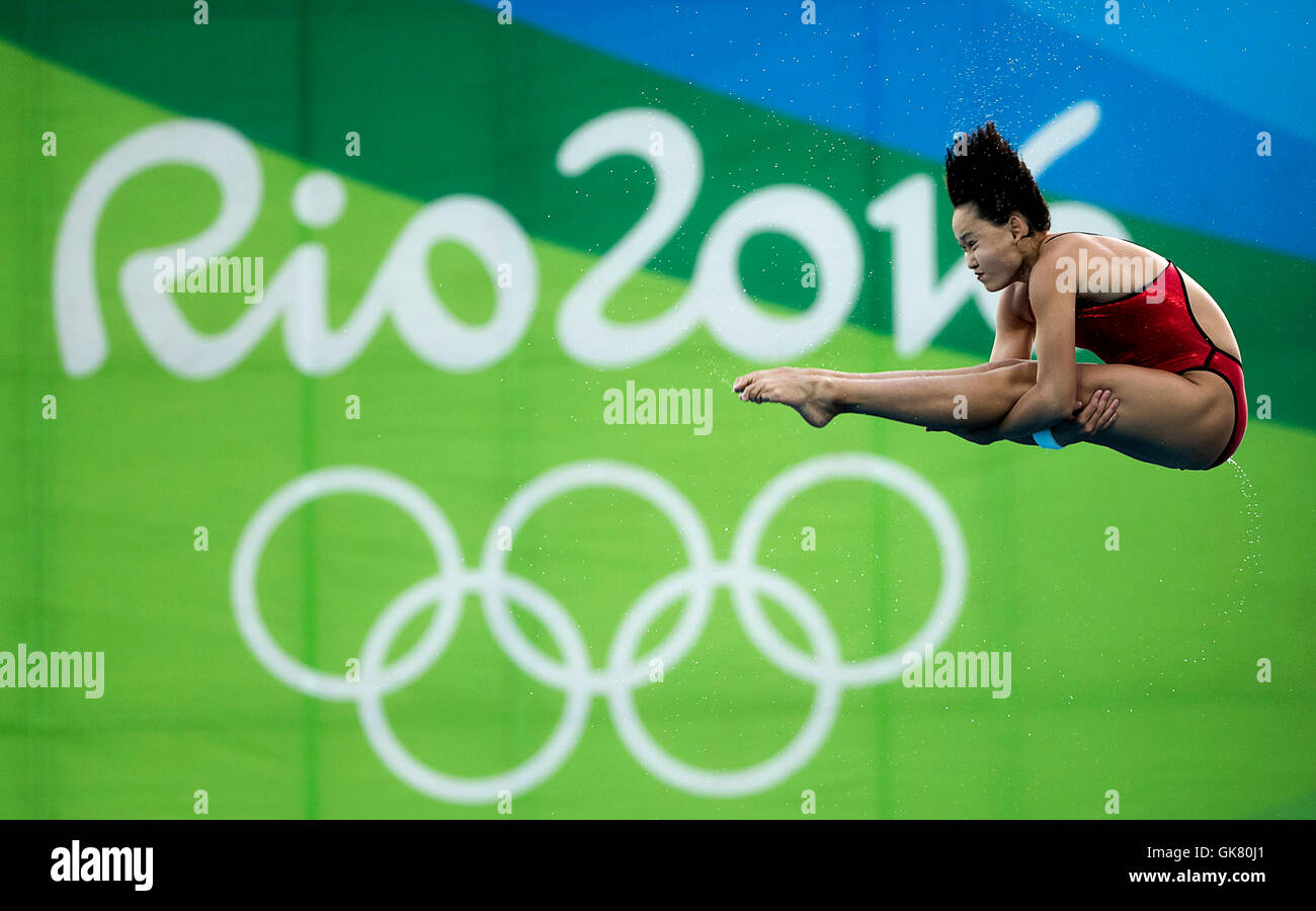 Rio de Janeiro, RJ, Brazil. 18th Aug, 2016. OLYMPICS DIVING: Gold medal ...