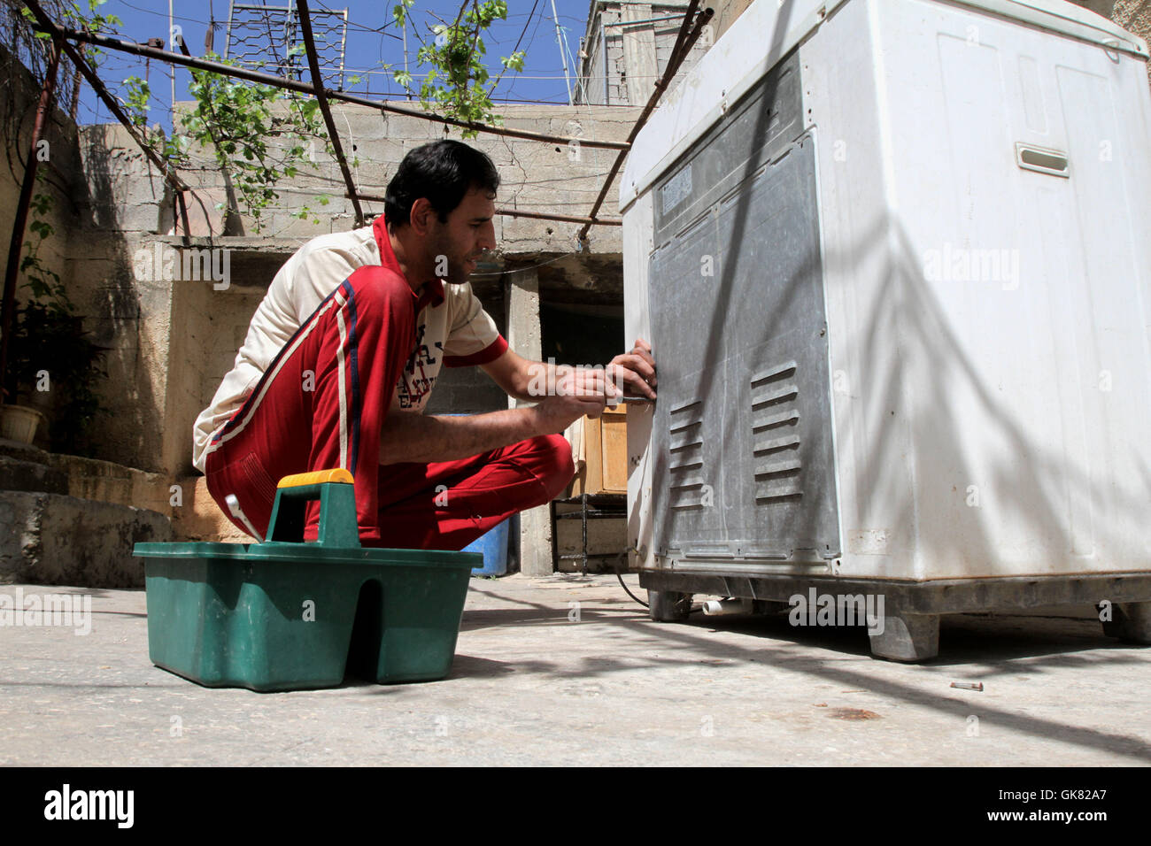 West Bank, Palestine. 18th Aug, 2016. Palestinian blind man Rami Abu ...
