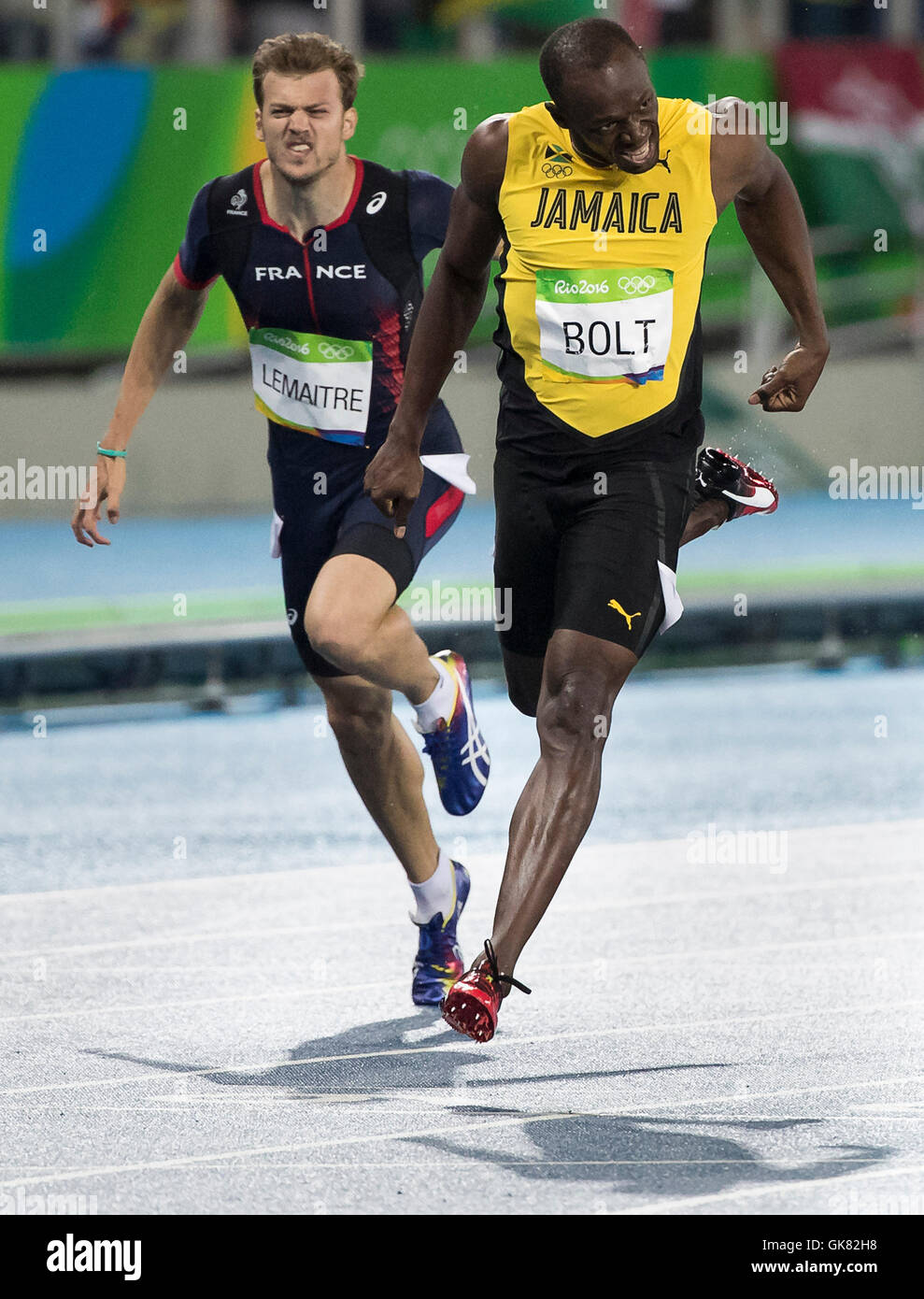Usain bolt 2016 finish hi-res stock photography and images - Alamy