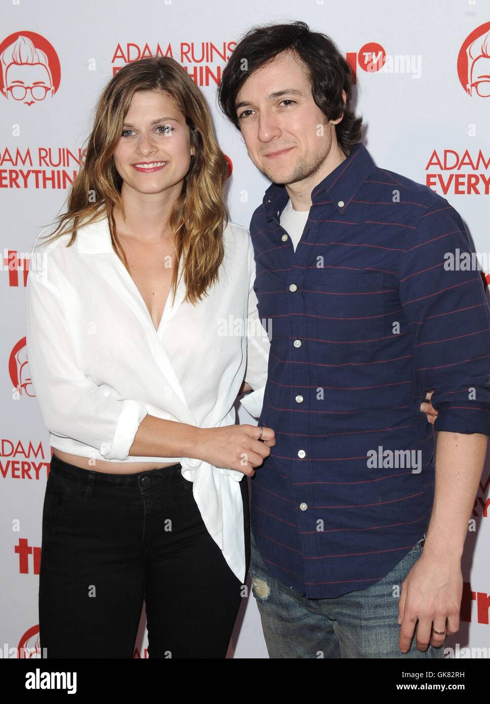 Los Angeles, CA, USA. 18th Aug, 2016. Meghan Falcone, Josh Brener at ...