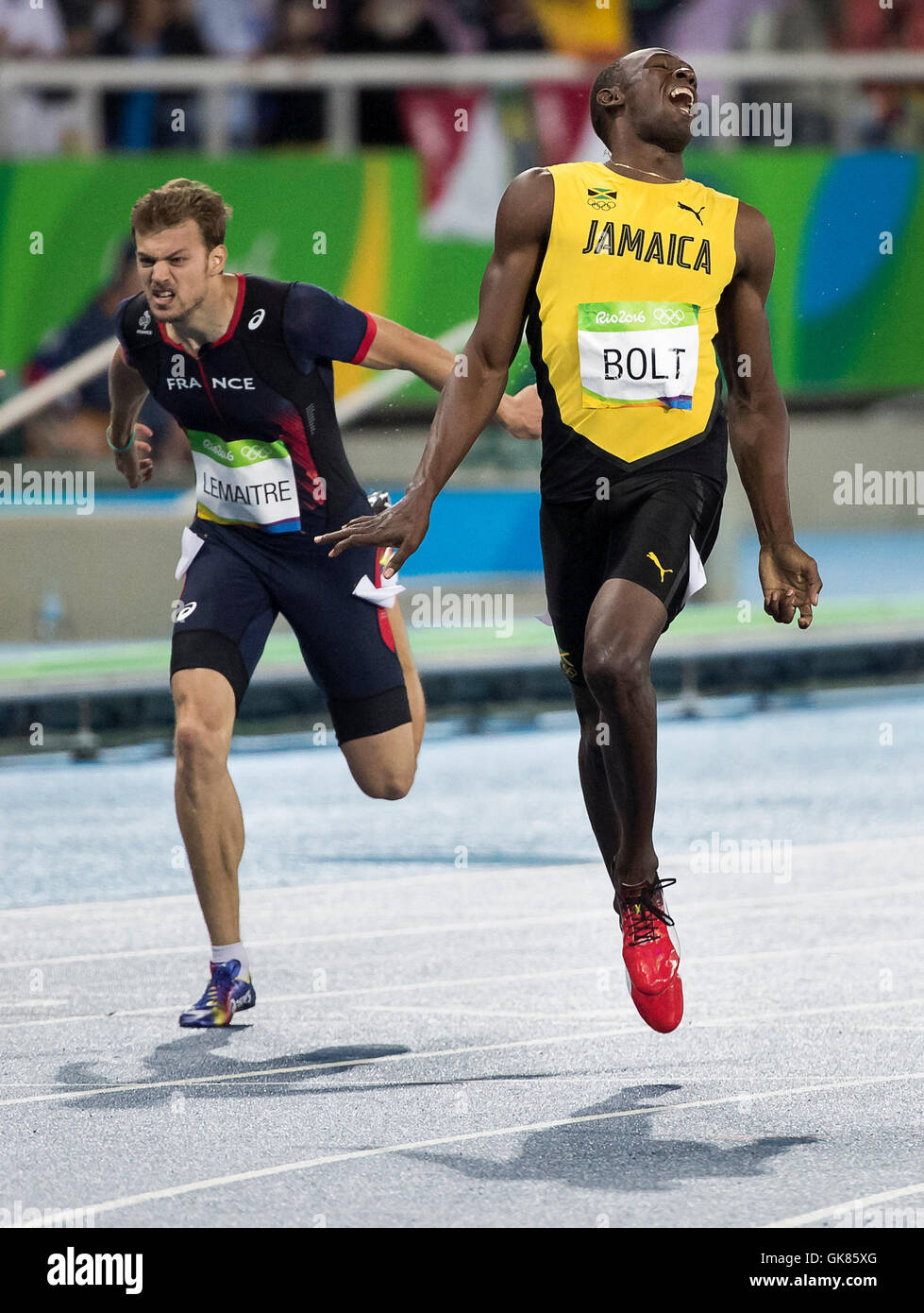 August 18, 2016 - Rio de Janeiro, RJ, Brazil -USAIN BOLT of Jamaica ...