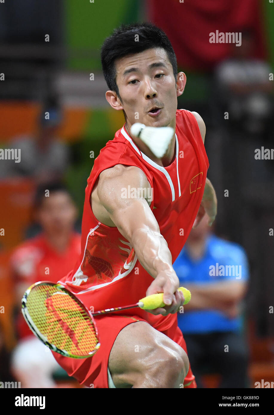 Rio De Janeiro, Brazil. 19th Aug, 2016. China's Chen Long competes ...