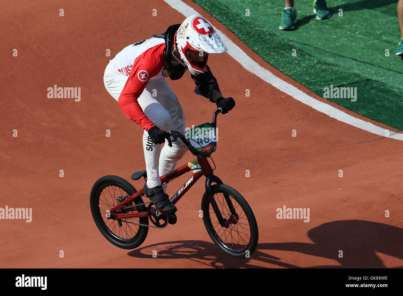 Rio de Janeiro, Brazil. 18th Aug, 2016. Mens BMX competition at the ...
