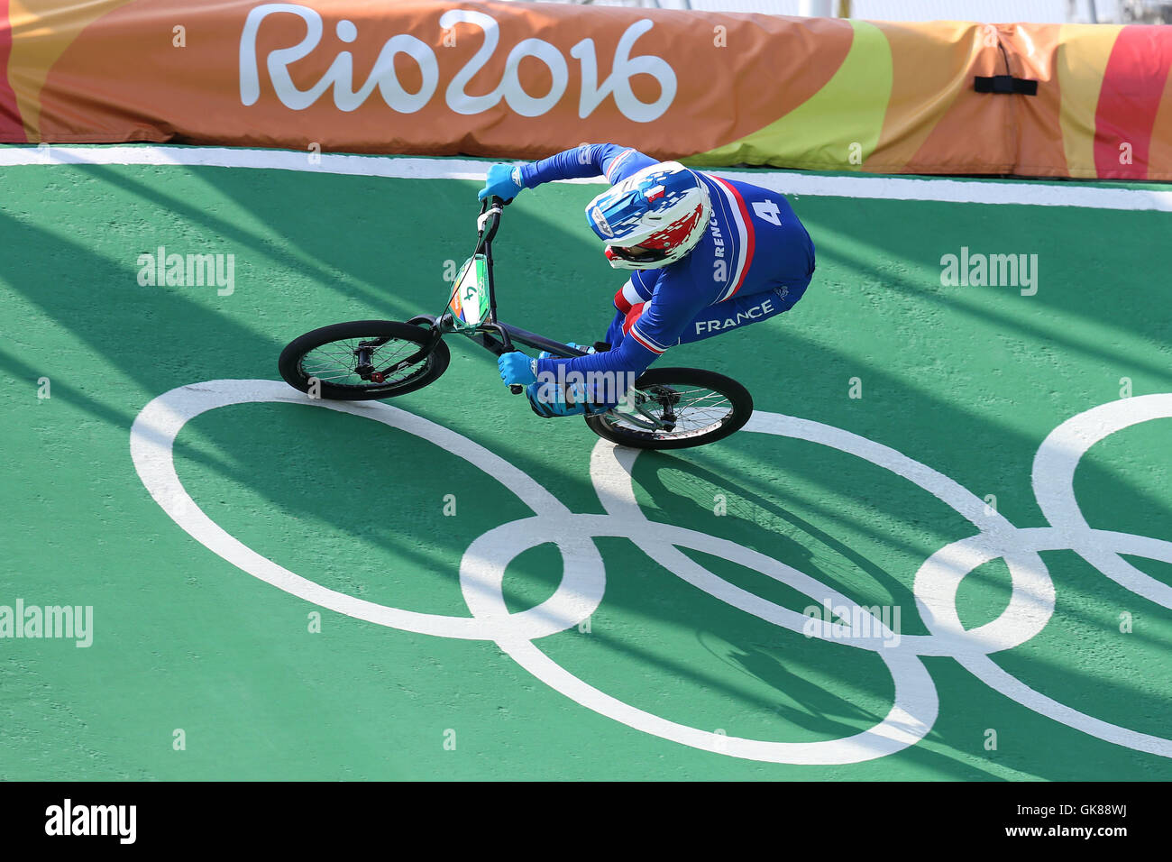 Rio de Janeiro, Brazil. 18th Aug, 2016. Mens BMX competition at the ...