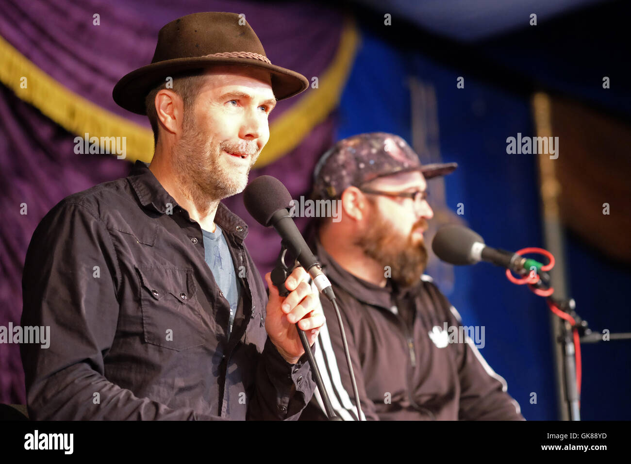 Green Man Festival, Wales, UK August 2016. Comedian Rhod Gilbert on ...