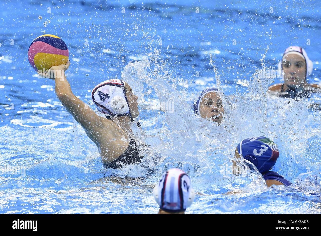Rio De Janeiro, Brazil. 19th Aug, 2016. Rachel Fattal (L) of the United ...