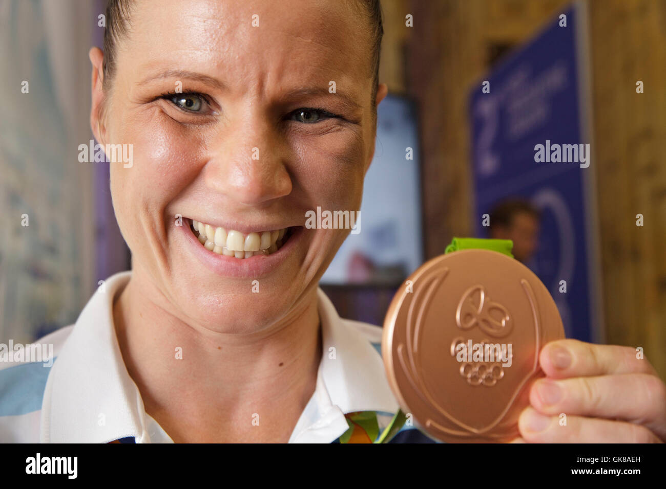 Rio de Janeiro, Brazil. 19th Aug, 2016. Bronze medal winning Finnish ...