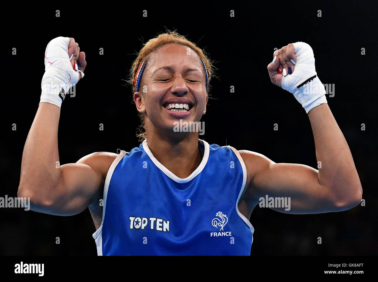 Rio De Janeiro, Brazil. 19th Aug, 2016. France's Estelle Mossely ...